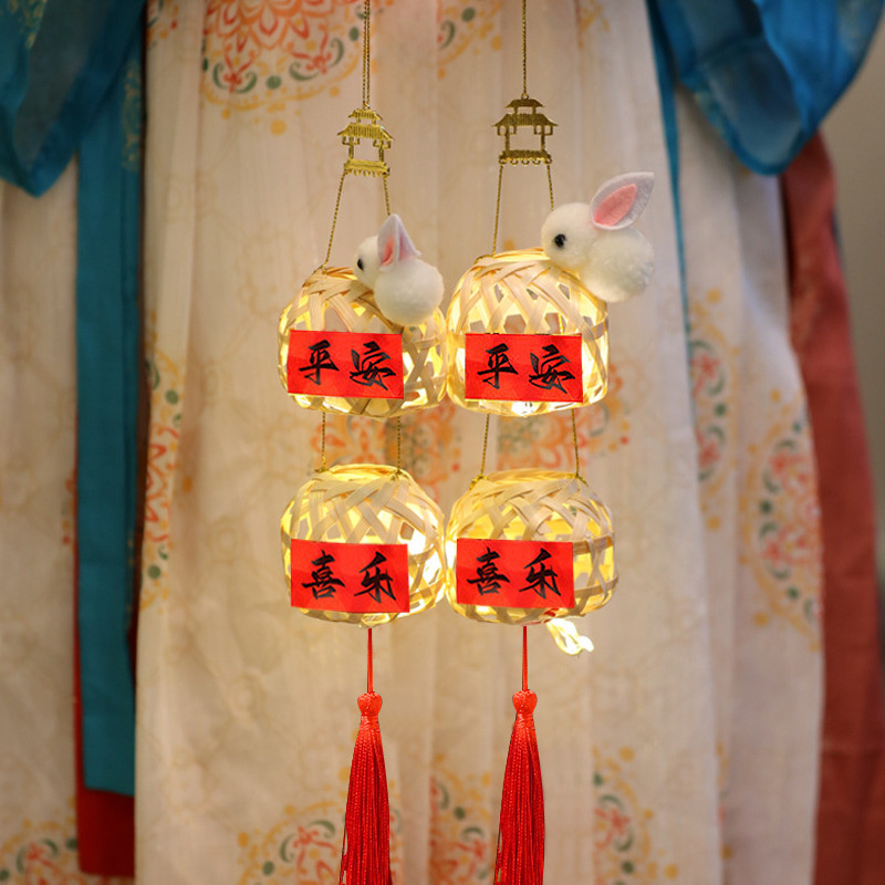 Mid-Autumn Mini Bamboo Lanterns Ancient Style Diy Handheld Lanterns ...
