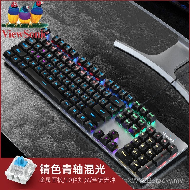 Mechanical Keyboard Gaming Keyboard Green Axis Keyboard 87-Key ...