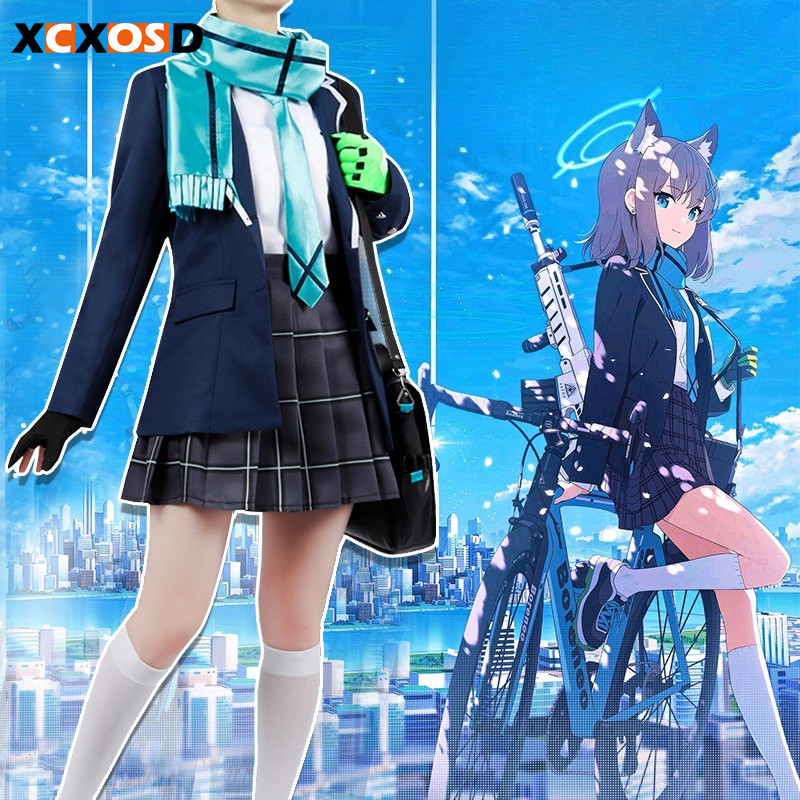 Blue Archive Sunaokami Shiroko Cosplay Outfit - Anime-Inspired Women's ...