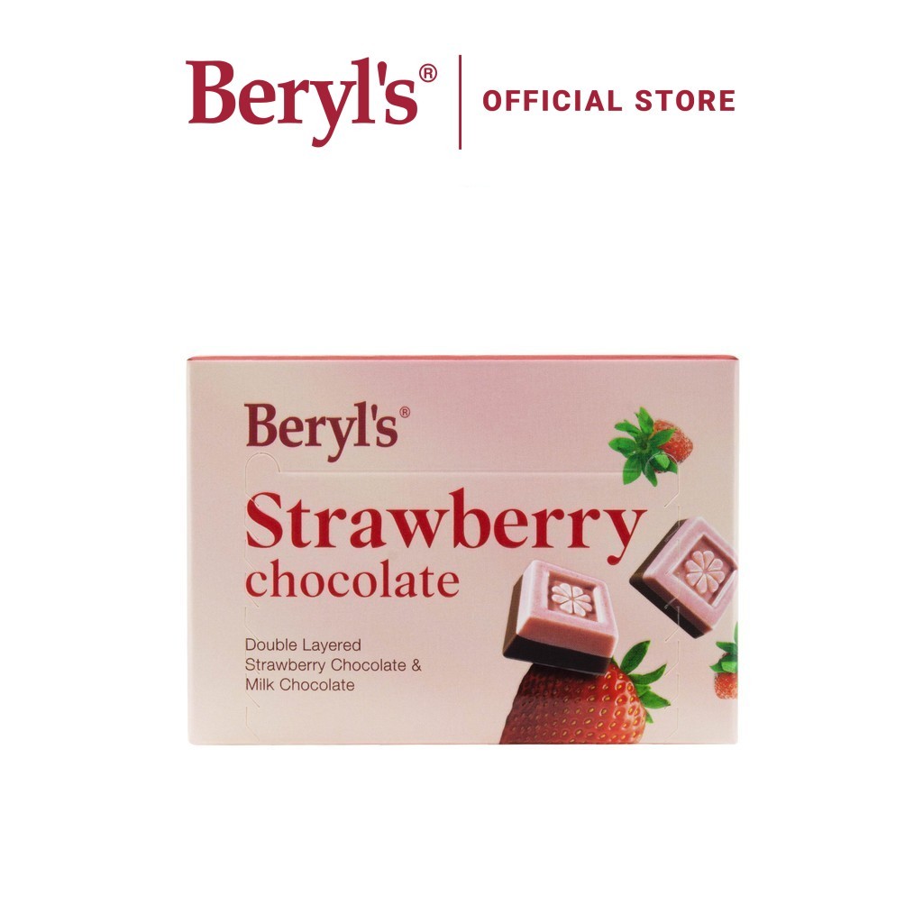 Beryl's Dwi-Lapisan Coklat Strawberi & Coklat Susu | Beryl's Double ...