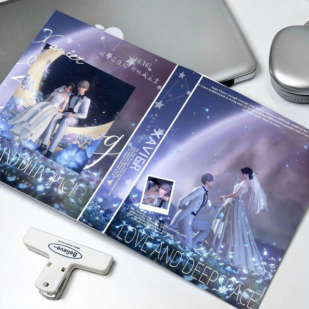 Love and Deepspace Wedding Card Album Xavier,Caleb,Rafayel,Zayne 4 ...