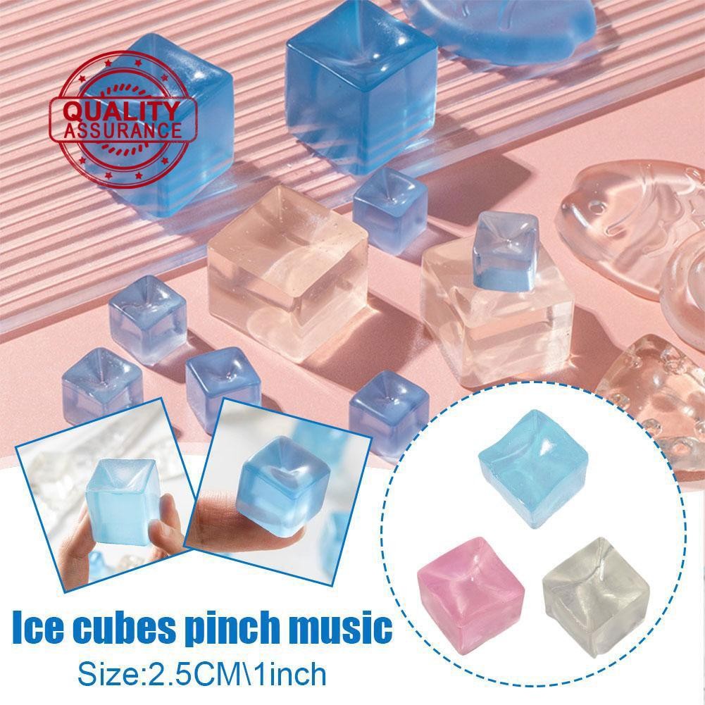 Tpr Mini Mochi Ice Block Stress Ball Toy Anti Stress Squishy Cube ...