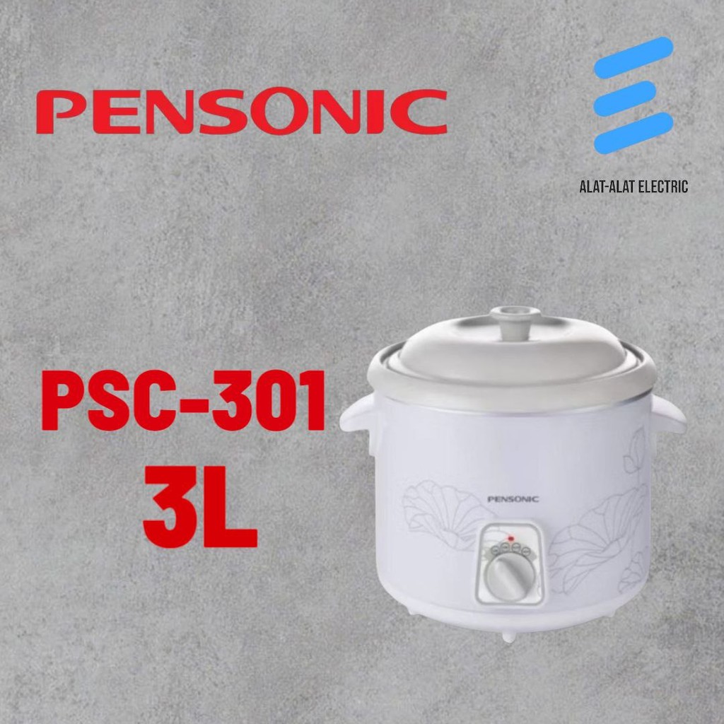 PENSONIC ELECTRIC SLOW COOKER 3.0L 255W PSC-301 (READY STOCK) | Shopee ...