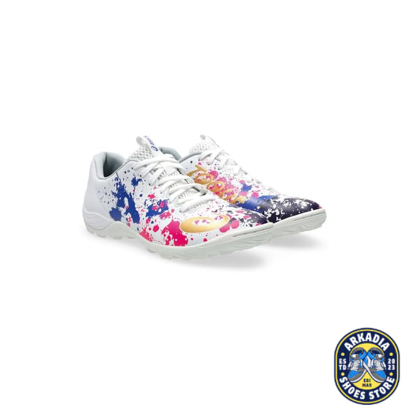 Futsal Shoes asics TOQUE 8 TF1113A045 Unisex Adult 101 (White/Pure Gold ...