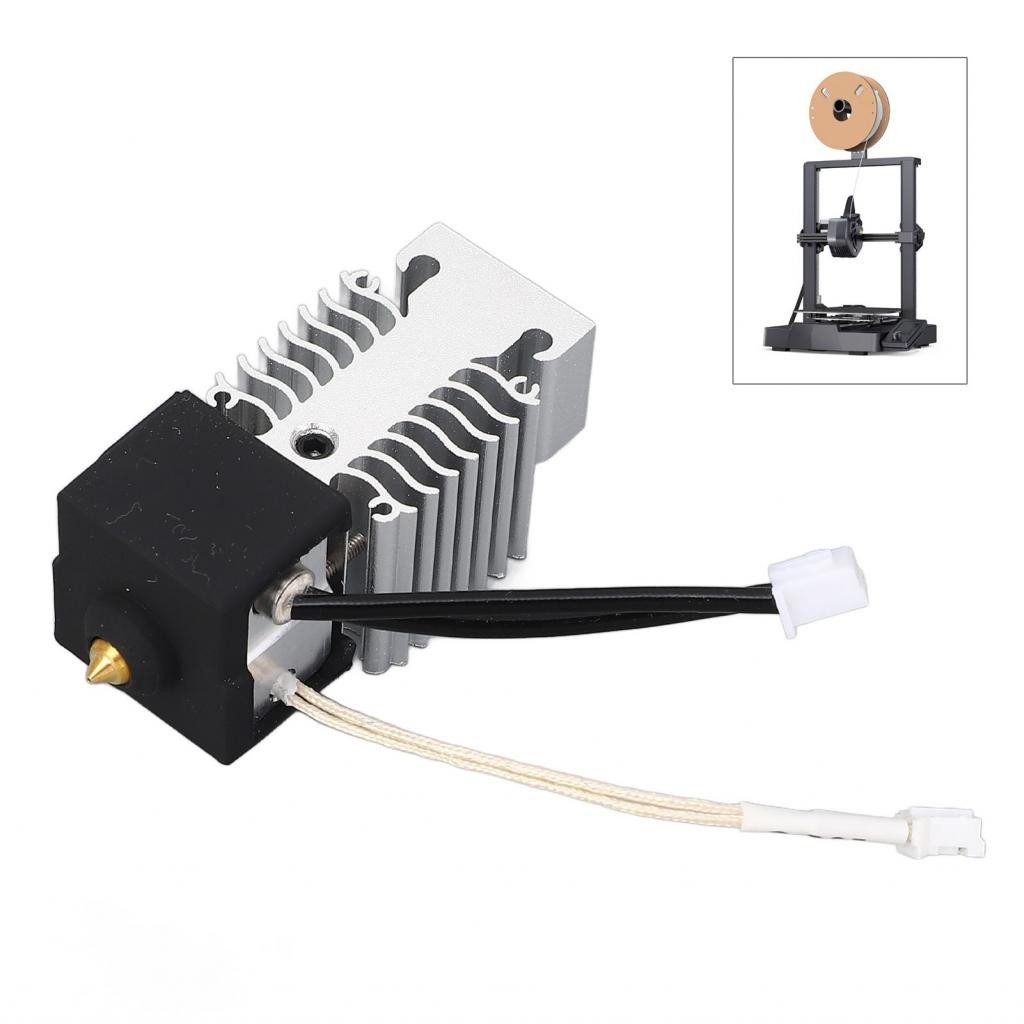 Print Head 24V 40W Stainless Steel Throat Brass Nozzle Reduce Blockage ...