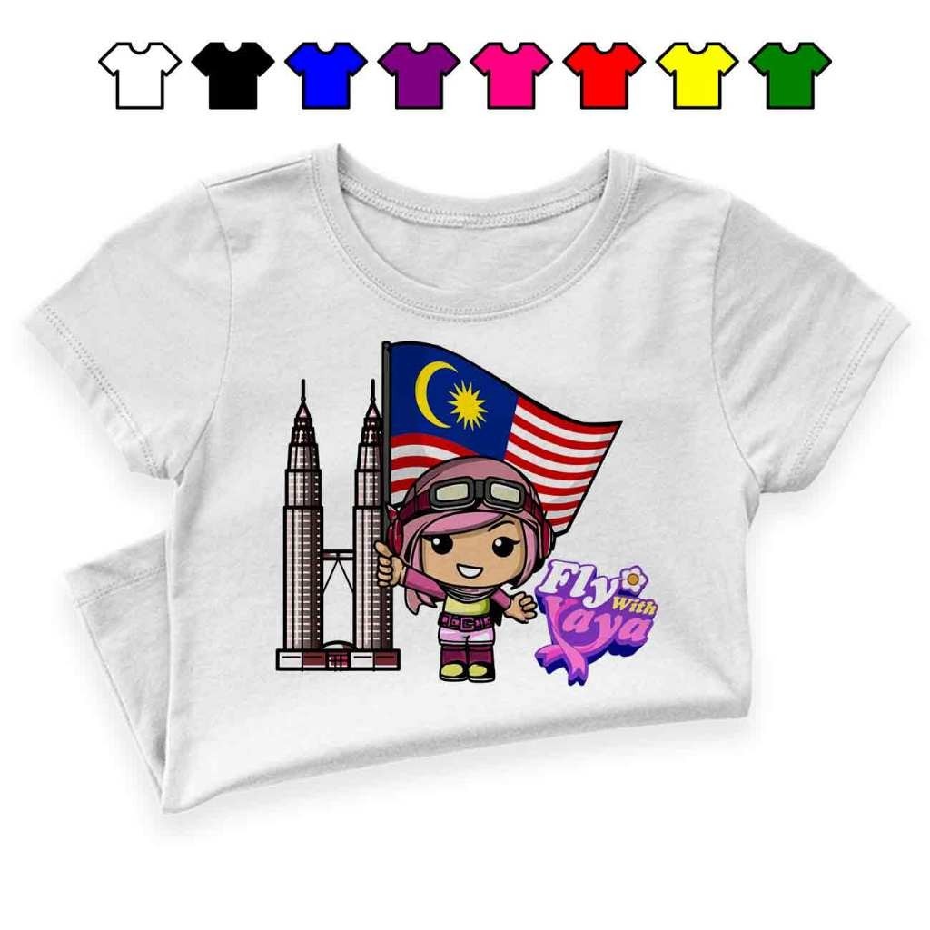 Yaya Boboiboy Malaysia Merdeka Baju Kids Adult Hari Merdeka T-shirt I ...