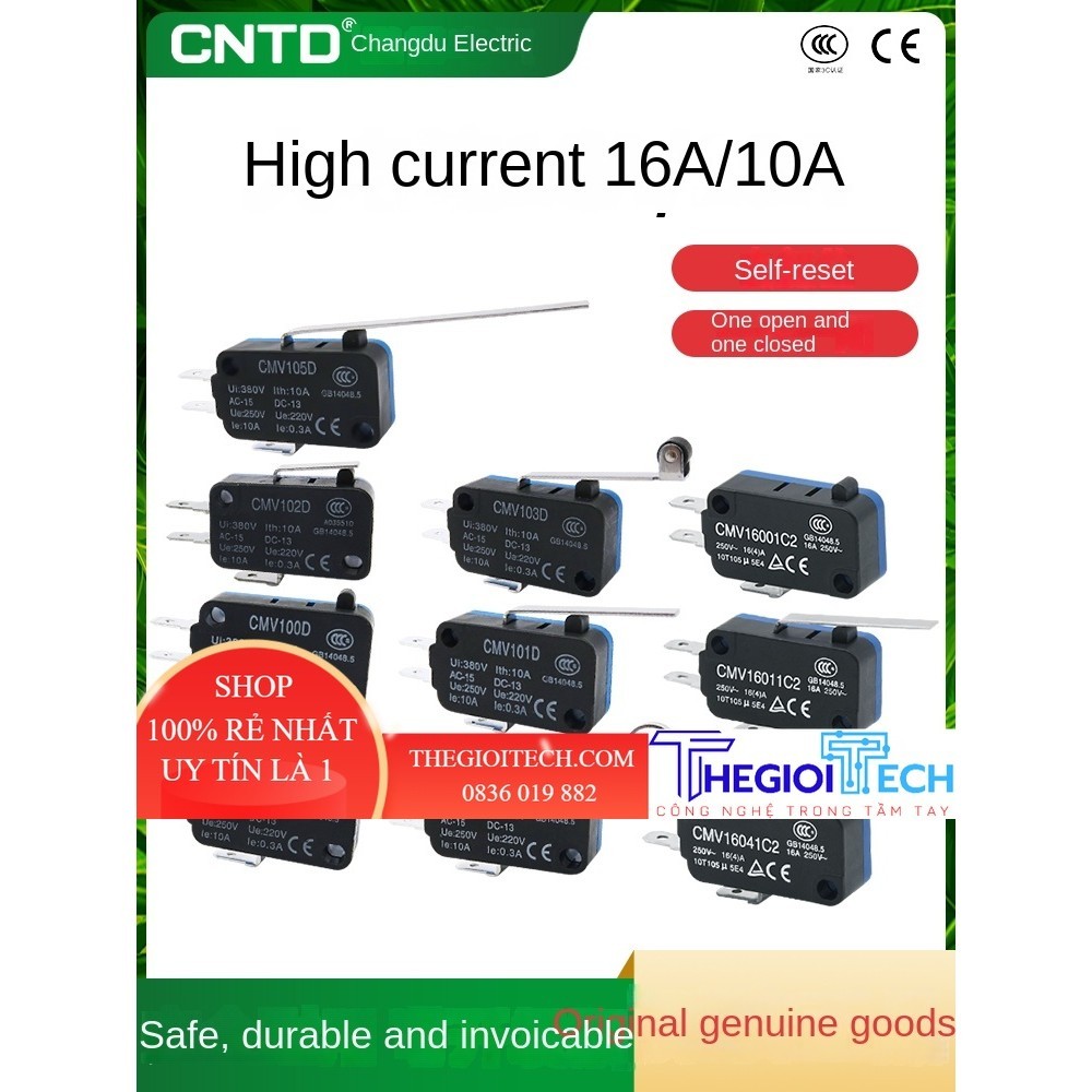 Cntd Travel Button Limit Switch Small Micro Switch CMV100D /101D / 102D ...