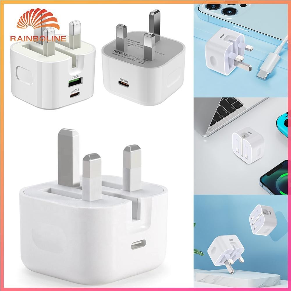 Rain For iPhone 15 14 13 12 Pro Max Fast Charging 20W USB-C PD Plug ...