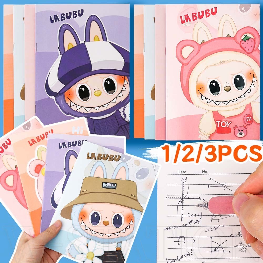 Labubu A5 Notebook - 18 Sheets Horizontal Line Pages - Cute Cartoon ...