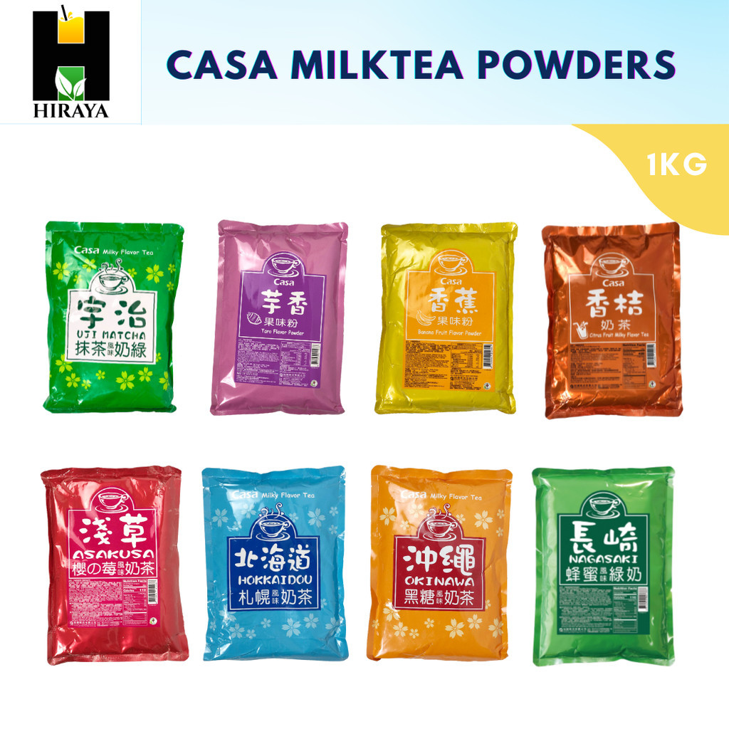 Casa / CTEA Milk tea Powders (1kg/Pack) / Lemon/ Barley/ Matcha/ Taro ...