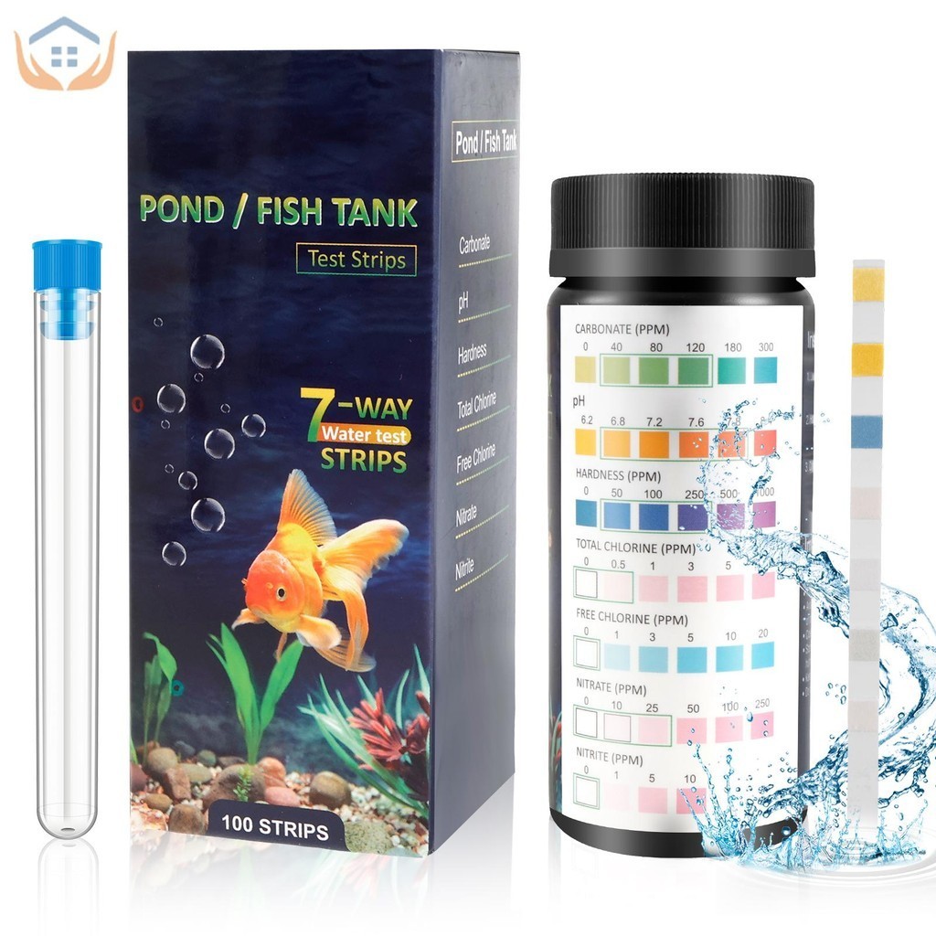 100Pcs Aquarium Test Strips 5/6/7/14/16/17 in 1 Fish Tank Test Kit with ...
