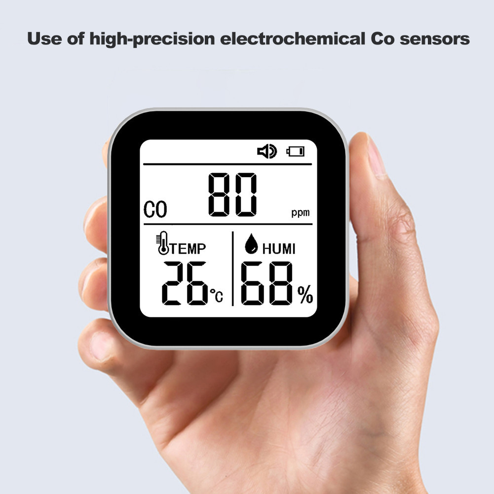 Air Quality Monitor Multifunctional 3 in1 Carbon Monoxide Detection Meter Digital Temperature ...