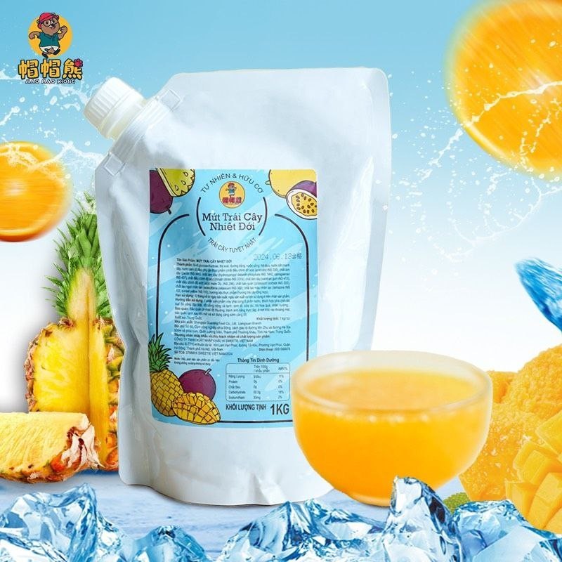 Lemaro bear - maomao - Tropical fruit jam in 1kg bag (12 bags/box) (Bag ...