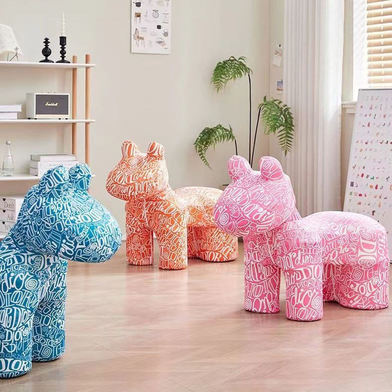 Pony Chair Influencer Creative Chair Parent-Child Child Stool Cartoon ...