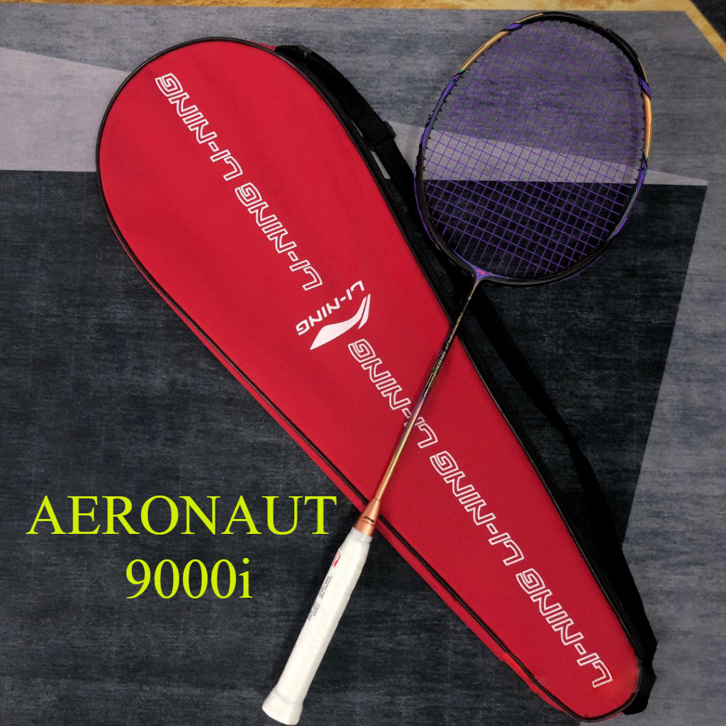 Li Ning 9000i Badminton Racket AERONAUT 9000i Ultra light carbon fiber ...