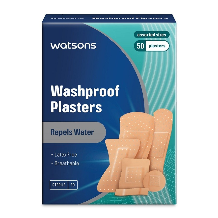 WATSONS Washproof Plaster Assorted 50s | Shopee Malaysia
