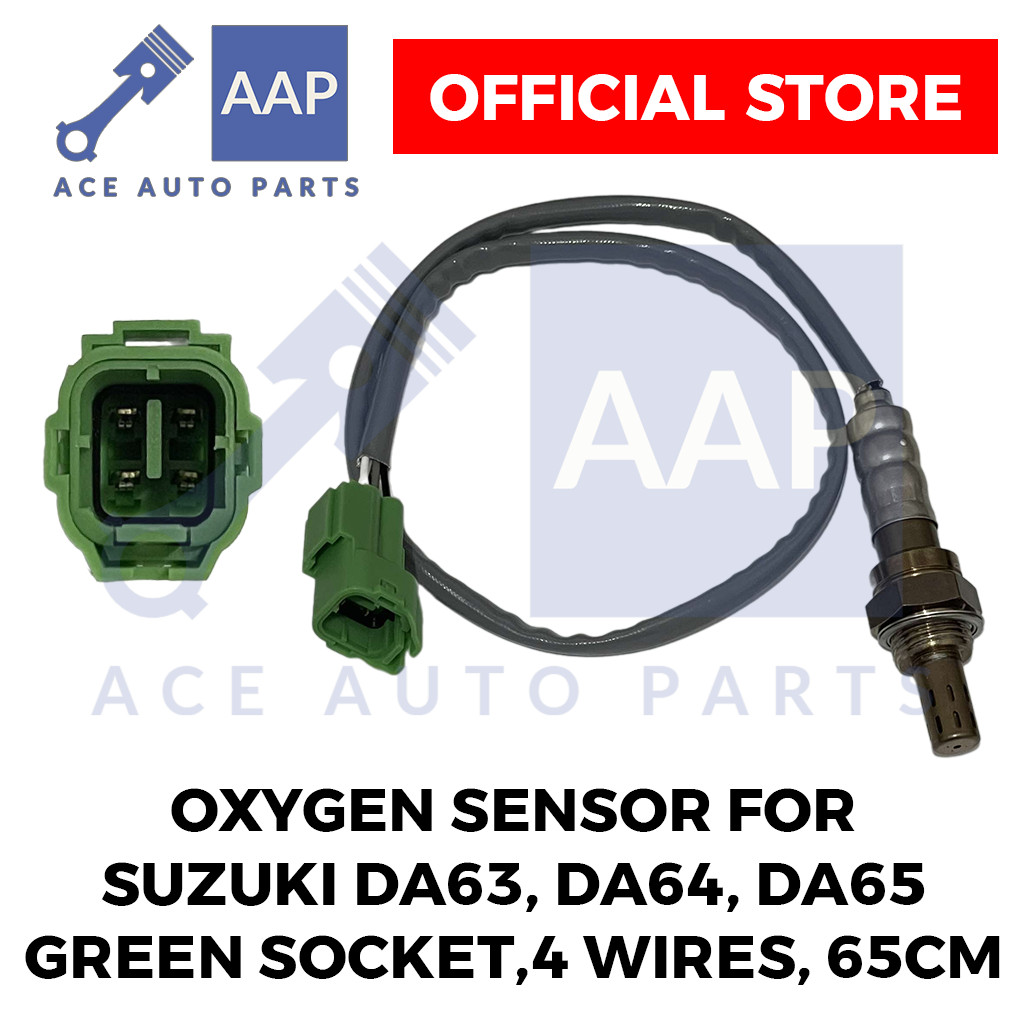 Oxygen Sensor Suzuki Transformer DA63T DA64V DA64W DA65T Non-Turbo Green Socket 4 Wires 65CM K6A ...