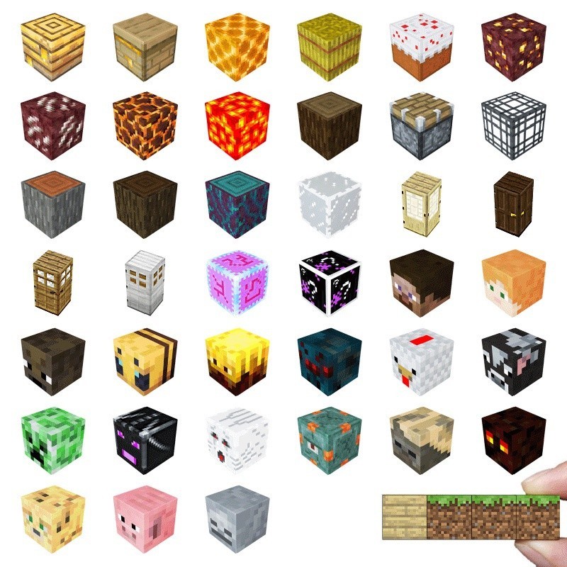 Minecraft DIY Magnetic building blocks 2CM Free choice of assembly ...