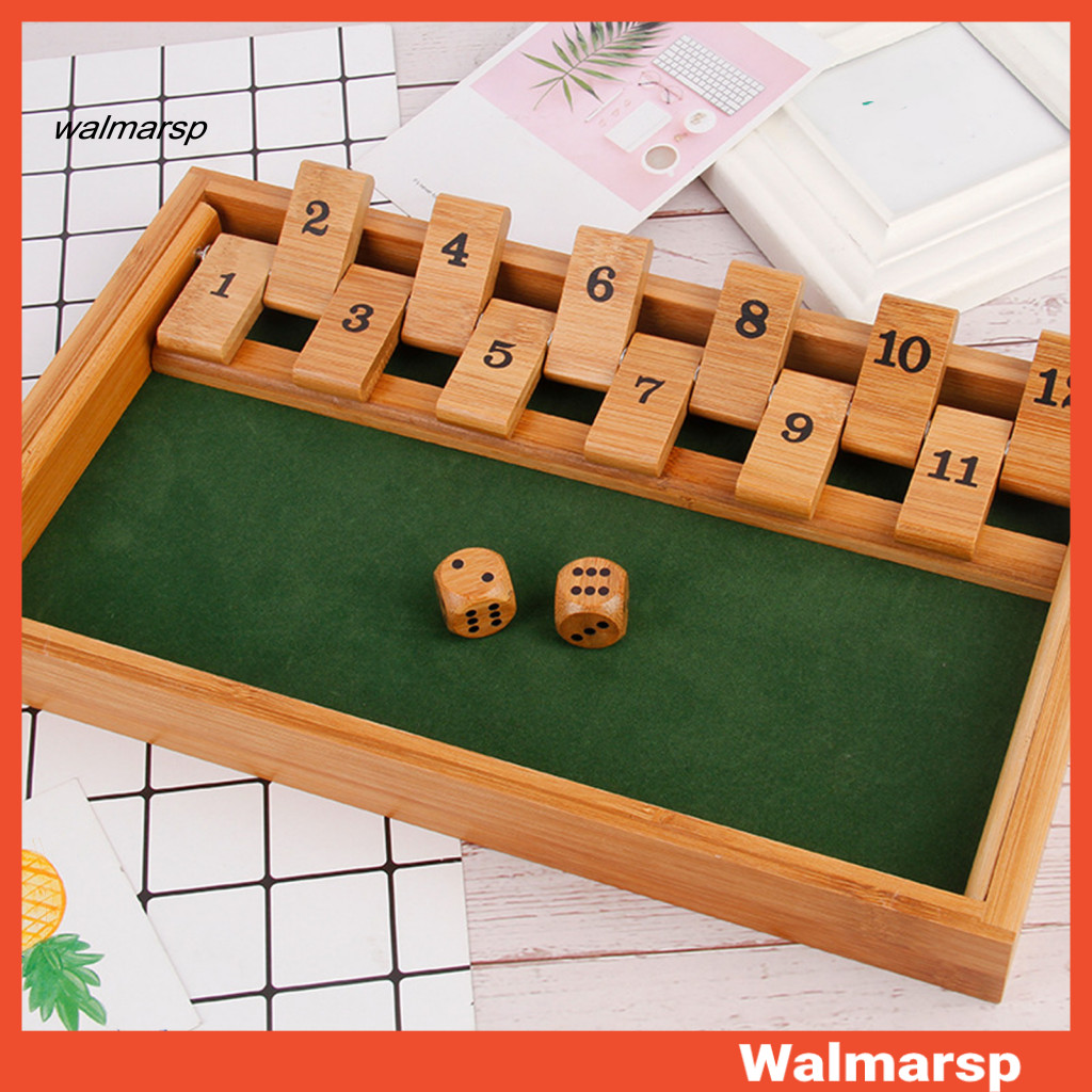 [WMP] Wooden Dice Board Game Shut the Box Board Game Wooden Shut the ...