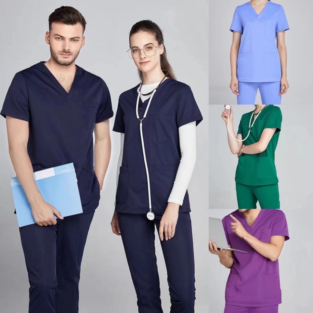 Hand Washing Clothes Surgical Clothes Half-Sleeved Doctor Pure Cotton ...