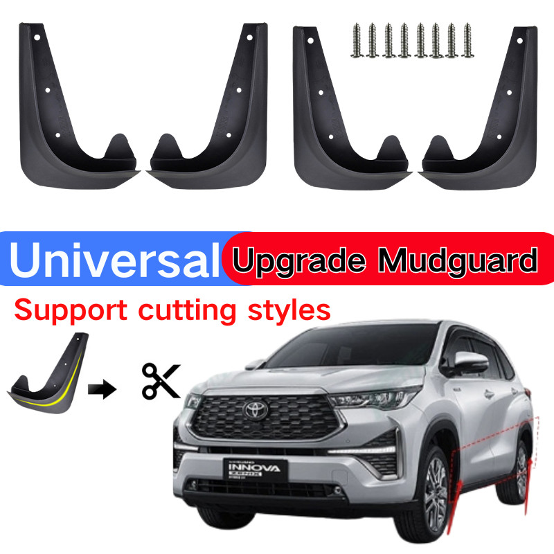 Universal Toyota Hilux Vios Vigo Custom Mud Flaps Splash Guards Soft ...