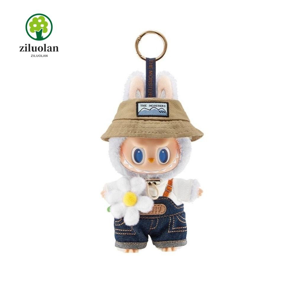 ZILUOLAN Action Figure Pendant, Vinyl Face Cartoon Labubu Plush Doll ...