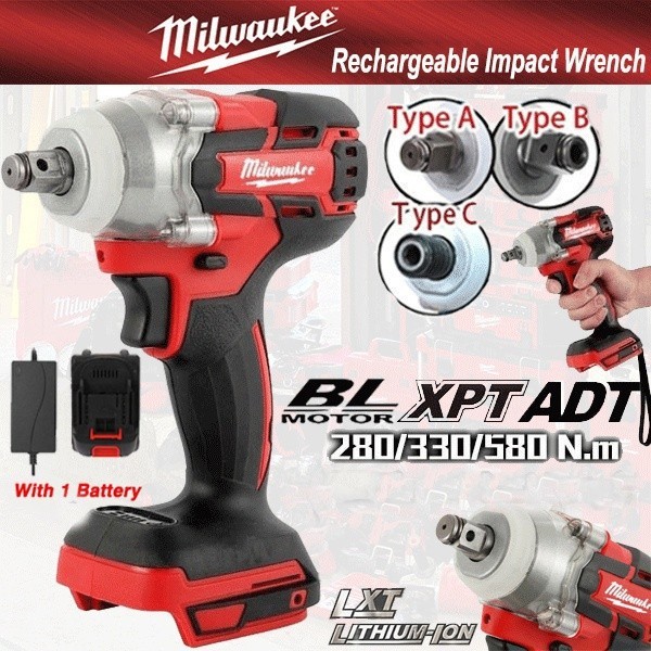 Brushless Rechargeable Electric Wrench High Torque Electric Wrench ...