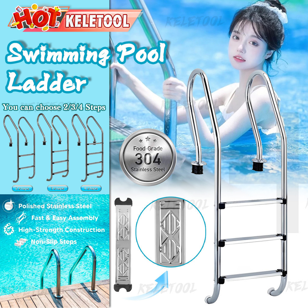 Swimming Pool Ladder Tangga Kolam Renang Besar Step Equipment 304 ...