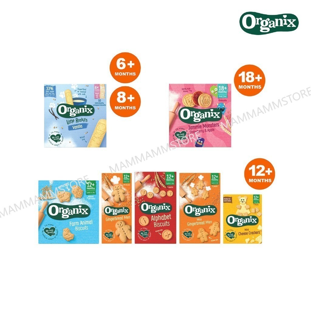 Organix Baby Biscuits/ Toddler Biscuits/Crackers for 6 months+ | Shopee ...