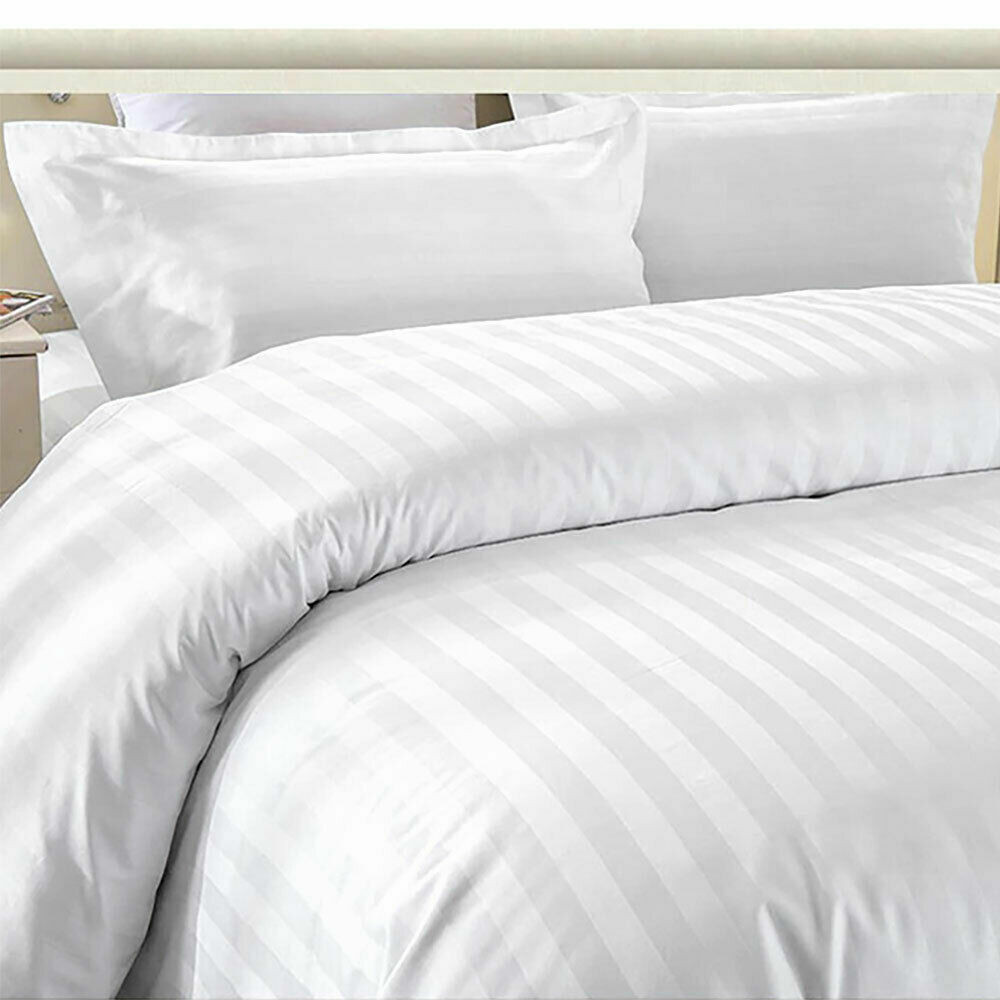 3cm stripe cotton Linen Hotel Duvet Cover Single Queen King Quilt Cover ...