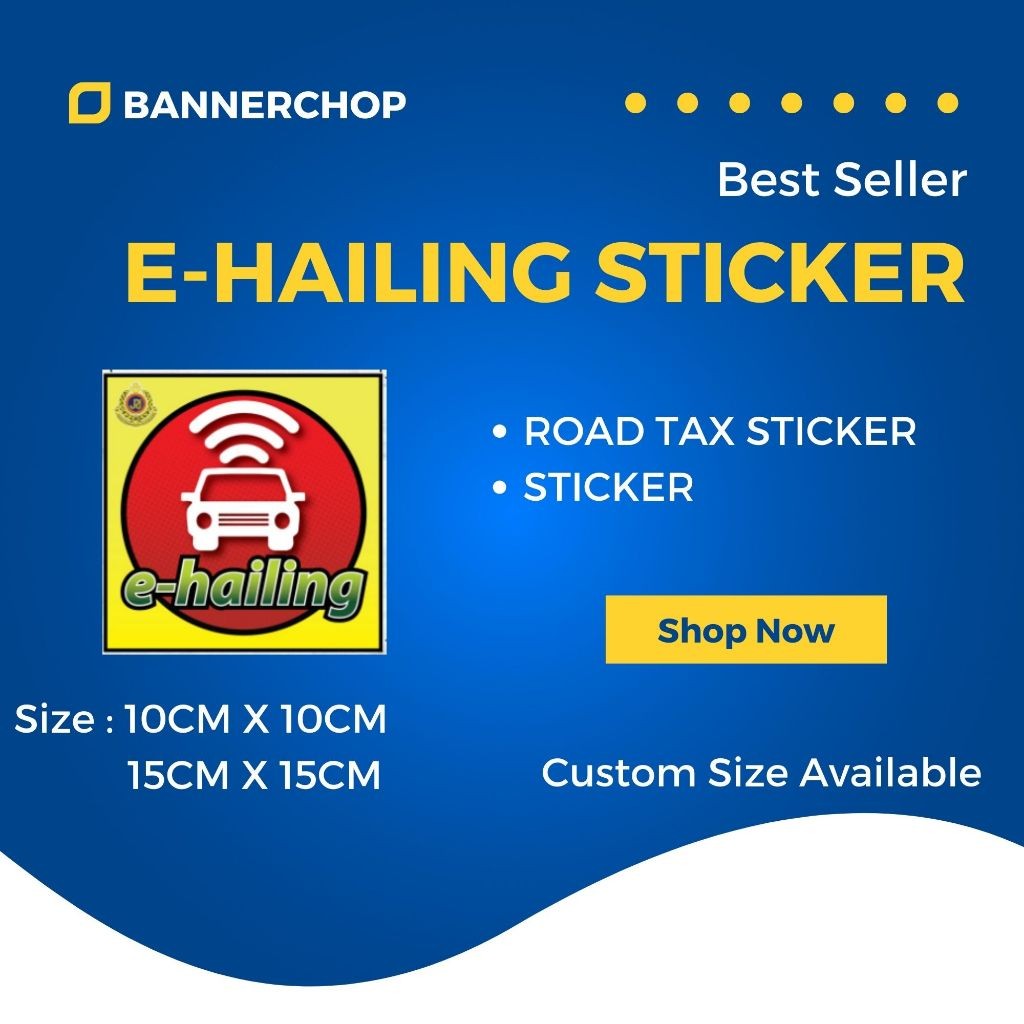 E-HAILING CAR STICKER(ROAD TAX STICKER) | Shopee Malaysia