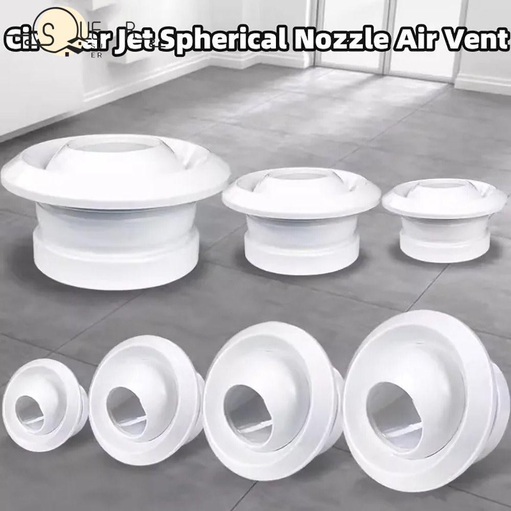 SUEREN 1Pcs Spherical Nozzle Air Vent, White Adjustable Air System ...