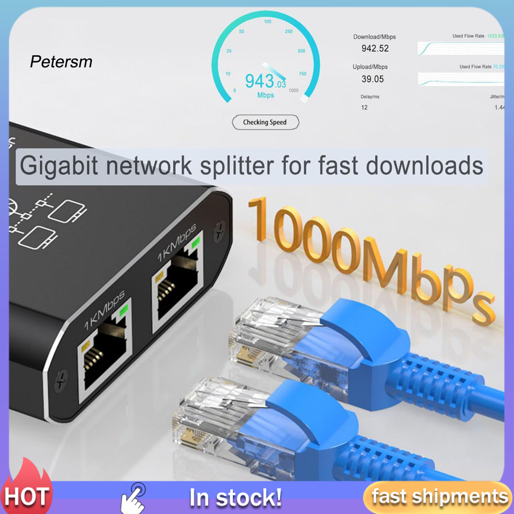 PP Network Distributor Ethernet Cable Splitter High Speed Ethernet ...