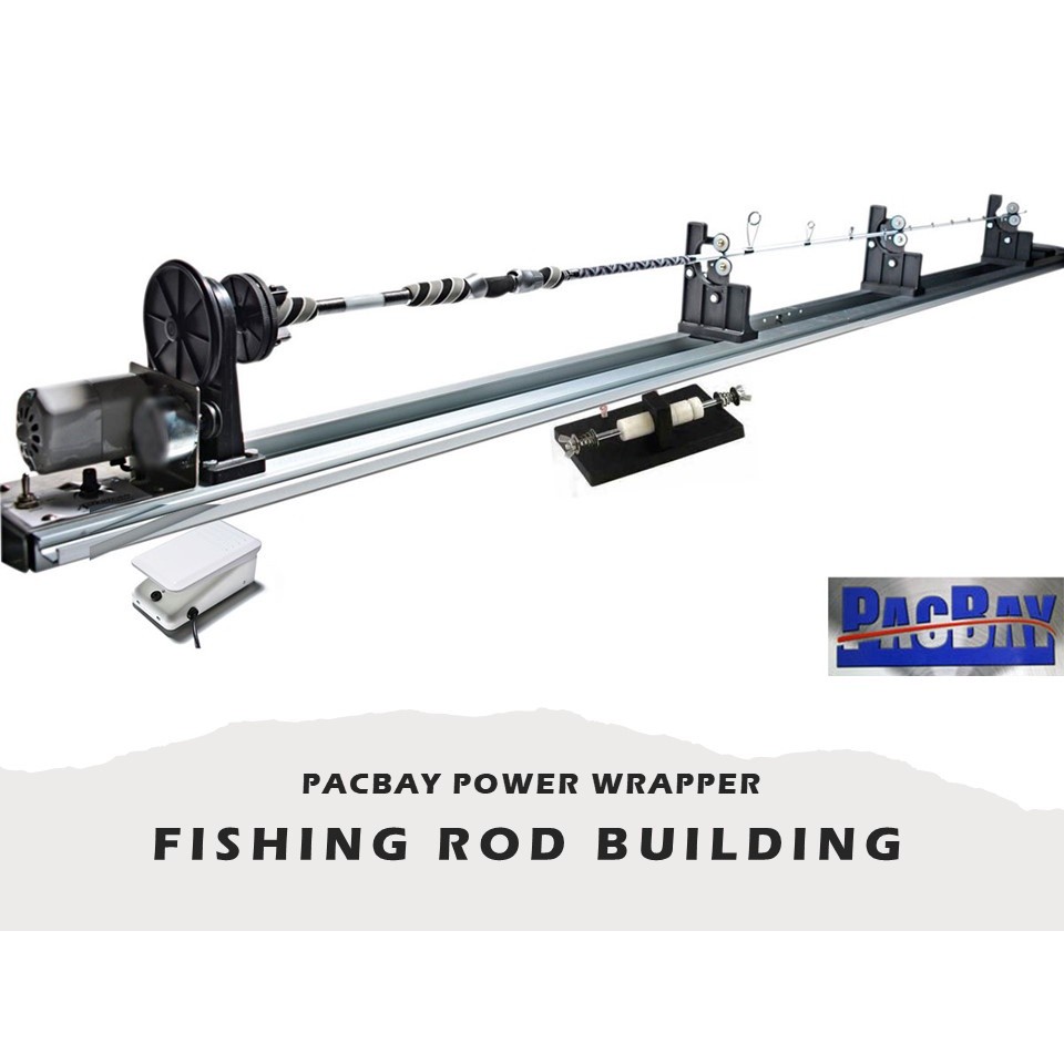 PACIFIC BAY FISHING ROD BUILDING MACHINE COMPLETE SET POWER WRAPPER ...