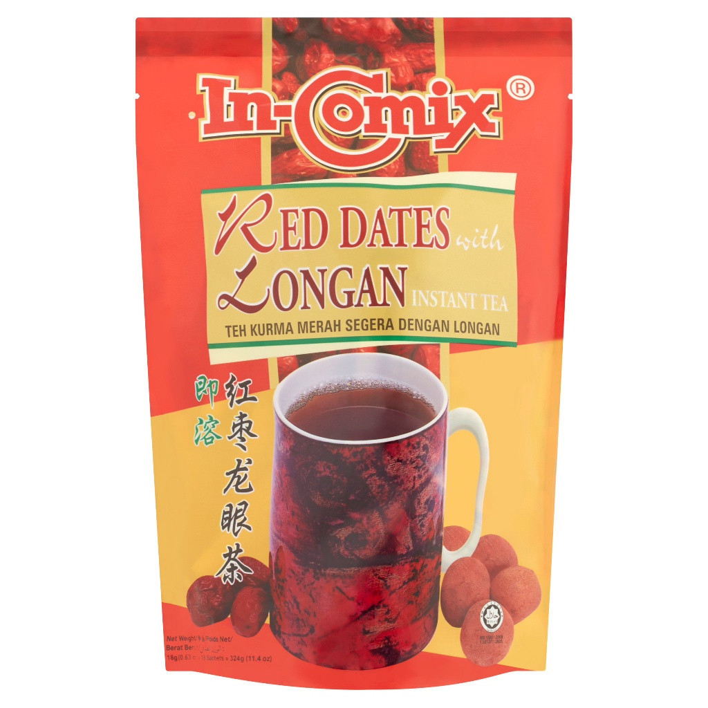 In-Comix Instant Tea Red Dates with Longan (18's x 18g) | Shopee Malaysia