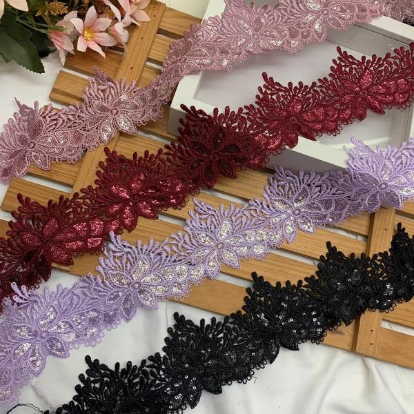 (0.5mts)LA18394 border lace/renda lace/ boorder lace exclusive/renda ...