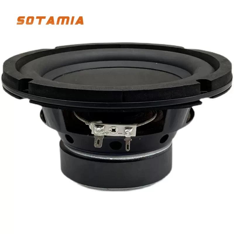 SOTAMIA 1Pcs 6.5 Inch Subwoofer Audio Speaker 4 Ohm 100W Low Frequency ...
