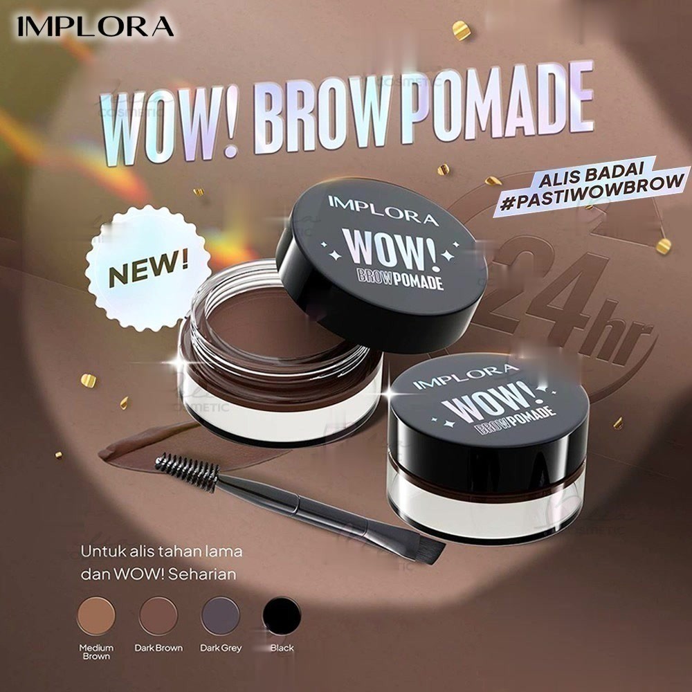Implora WOW! Brow POMADE | 24h WATERPROOF MATTE FINISH | Eyebrow | Shopee Malaysia