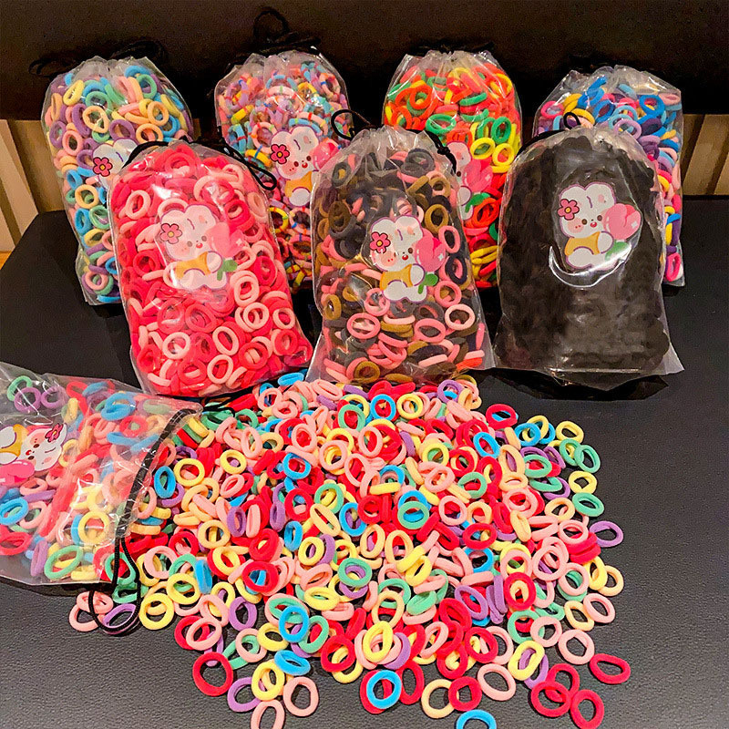100PCS Kids' Elastic Hair Bands Girls Sweets Scrunchies Rubber Band for ...
