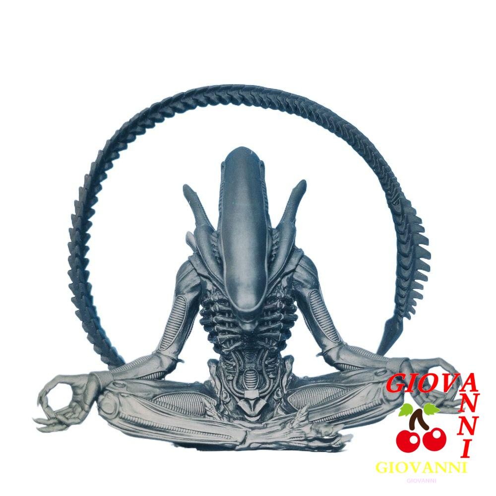 GIOVANNI Xenomorph Figure, Meditation Cross-legged Xenomorph Model ...