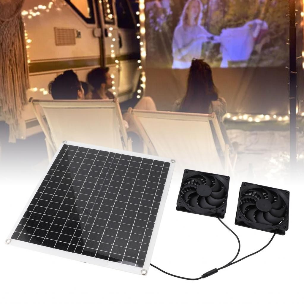 Rubikcube Solar Vent Fan Quick Charging Stable Photovoltaic Conversion ...