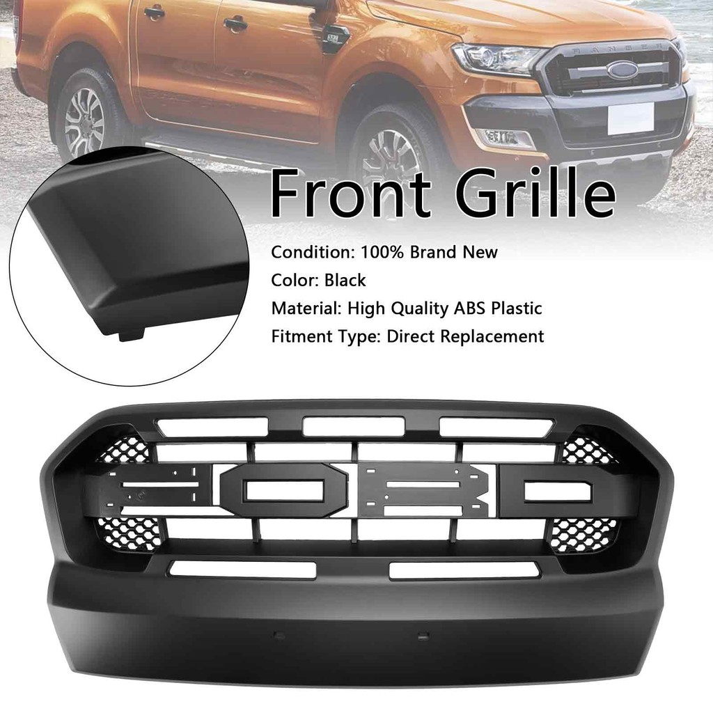 Raptor Style Front Bumper Grill Grille Fit Ford Ranger 2015-2019 T7 W ...
