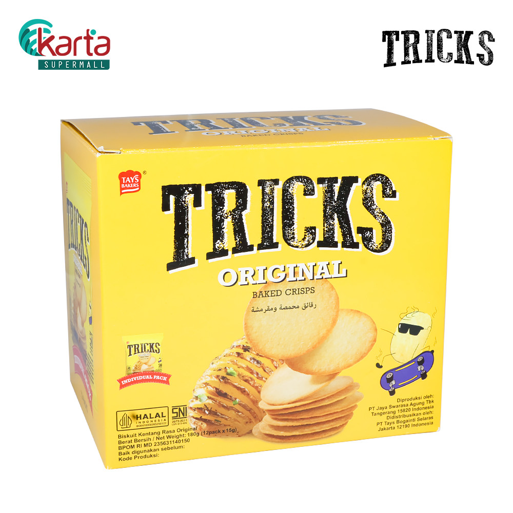 TRICKS Potato Baked Crisps (Original) (15g x 12 packs) | Shopee Malaysia