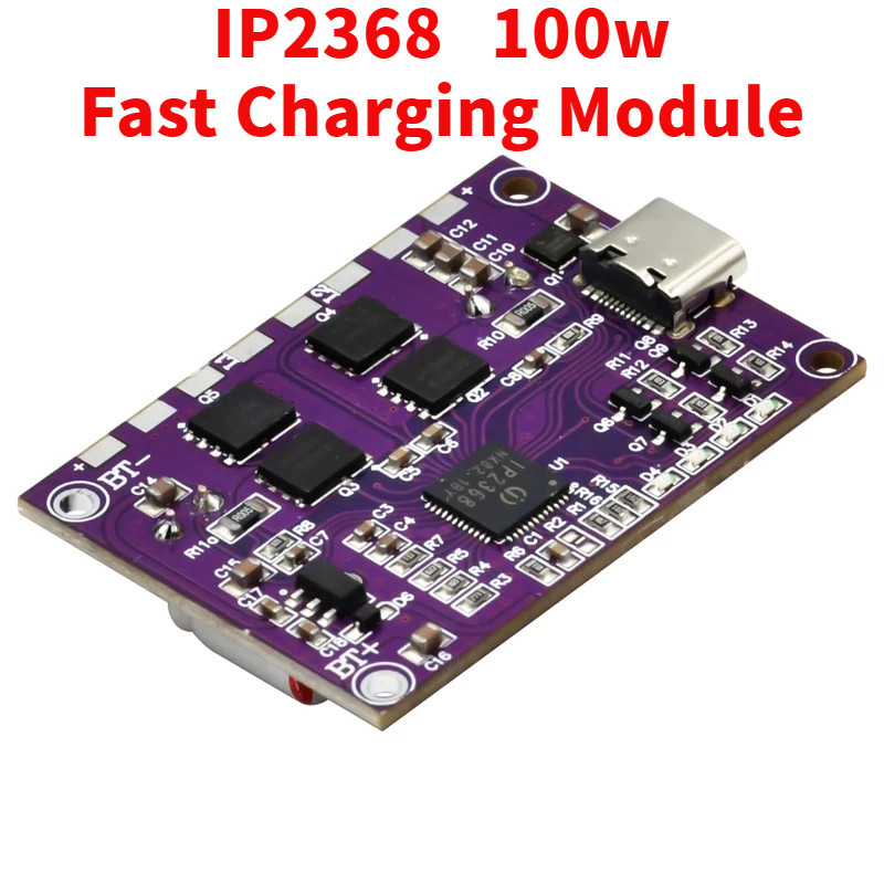IP2368 Bidirectional 100w Fast Charging Module Buck-Boost Type-c Interface 4S Lithium Battery ...