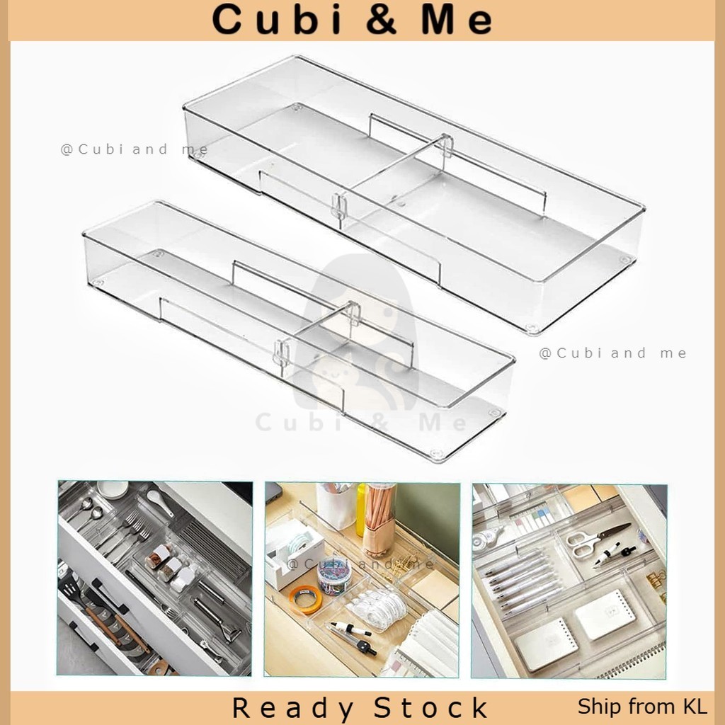 C&M Kitchen Organizer Divider Storage Table Drawer Box Separator ...