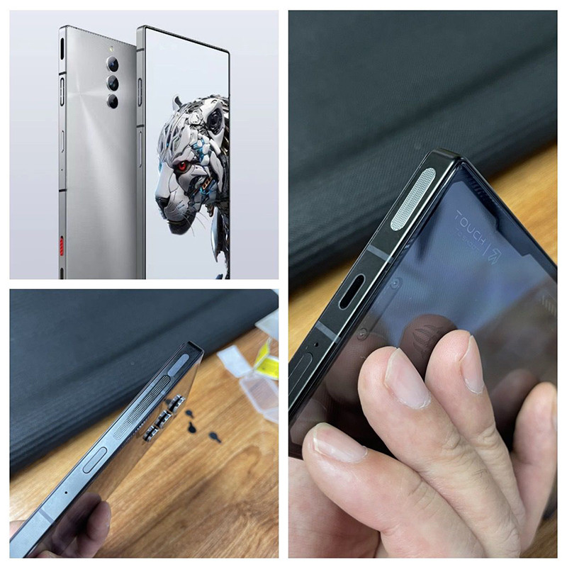 RedMagic 9SPro 9Pro 9Plus 8SPro 8Pro 8Plus 1-3Sets 9H Metal Earpiece Anti dust Sticker For Red ...