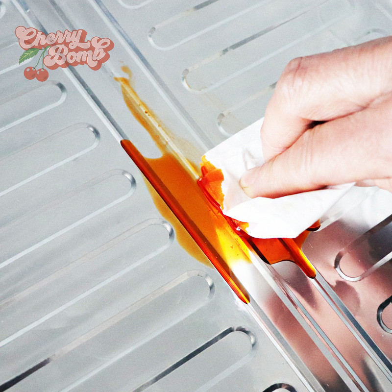 (Cherry Bomb) Kitchen Oil Baffle Aluminum Foil Cooktop Oil Baffle ...