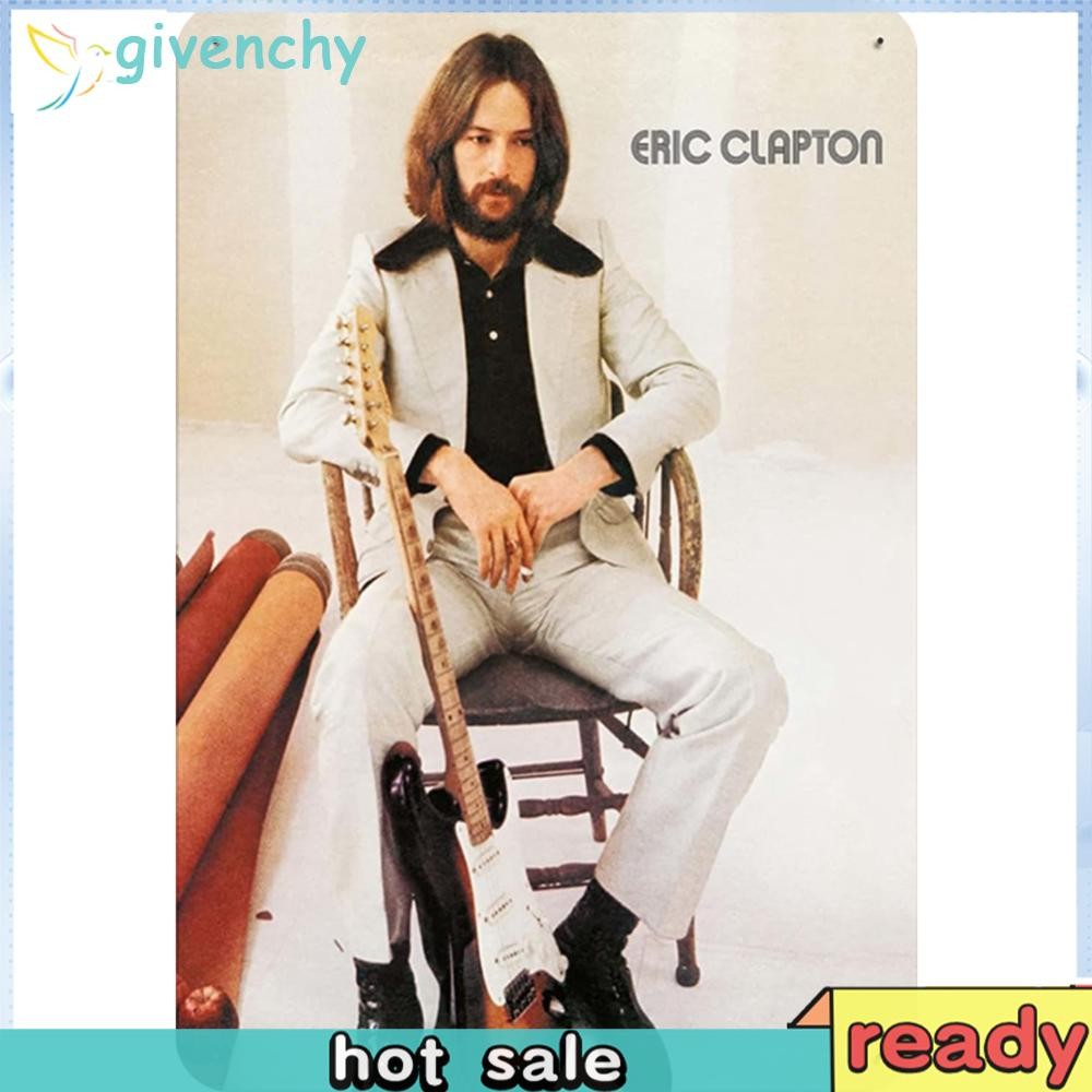 Vintage Metal Plate Eric Clapton Rectangular Iron Painting Wall Art ...