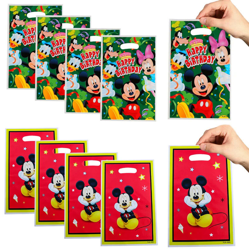 30pcs/lot Disney Mickey Mouse Party Favorite Gift Bag Candy Bag Handle ...