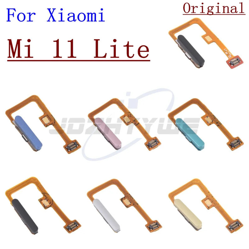 NEW Home Button Fingerprint Menu Return Key Sensor For Xiaomi Mi 11 Lite Mi11 Lite 4G/5G ...